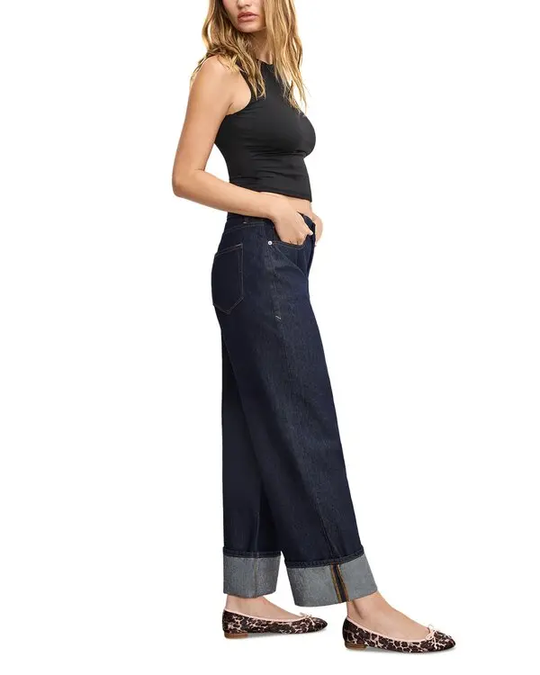 Good American Good Standard Baggy Cuffed Jeans