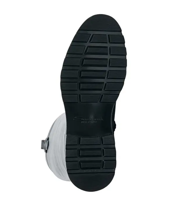 Santoni Leather Boots - Black