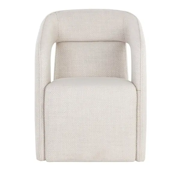 SUNPAN Kendrick Wheeled Dining Armchair - Stucco