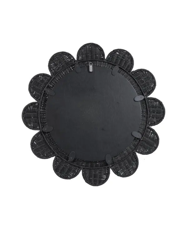 TOV FURNITURE Coralie Rattan Round Mirror