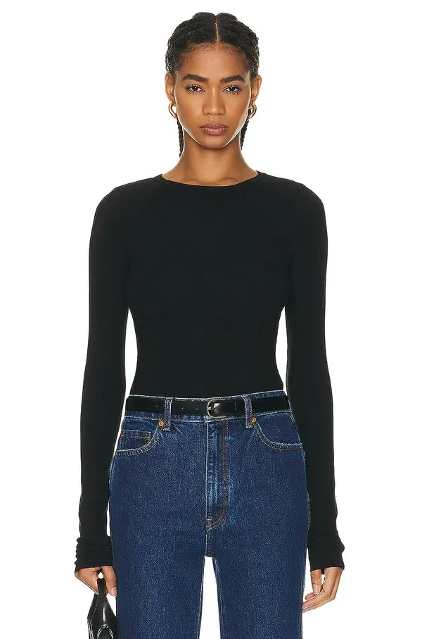 Eterne Long Sleeve Fitted Top
