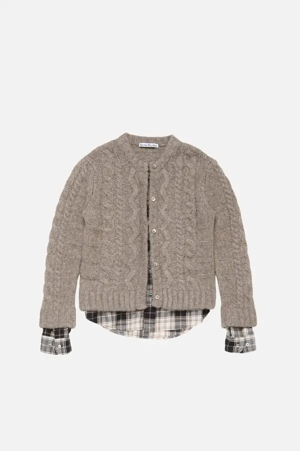 Acne Studios Fitted Layered Cardigan