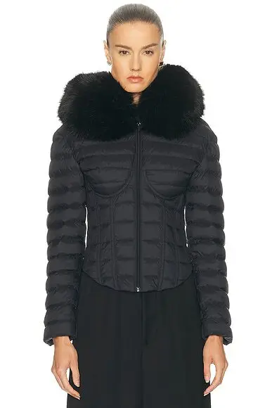 Balenciaga Hooded Corseted Puffer Jacket