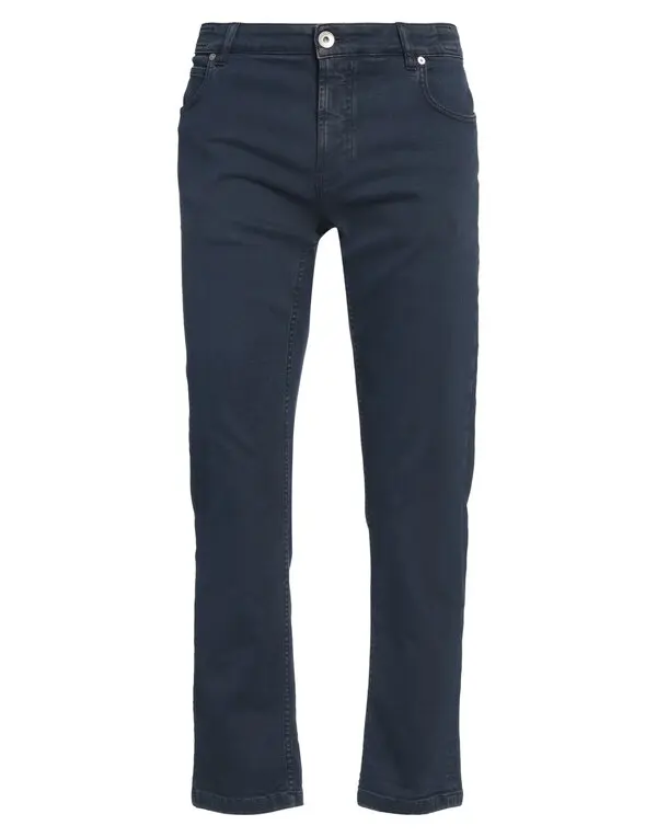 Eleventy Cotton Elastane Straight-leg Jeans - Navy