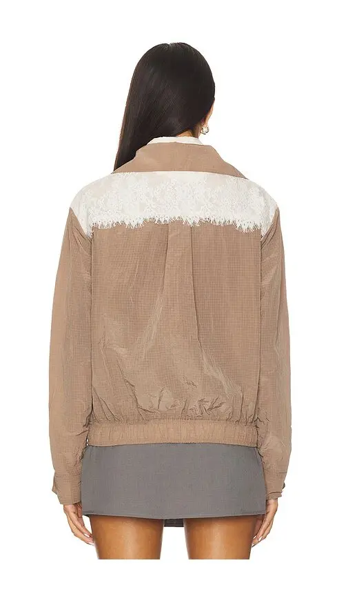 YUHAN WANG Retro Western Lace Pullover Top
