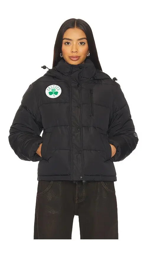 HYPE AND VICE Boston Celtics Puffer Jacket