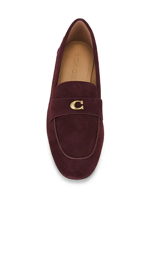 COACH Sculpted C Loafer - Merlot