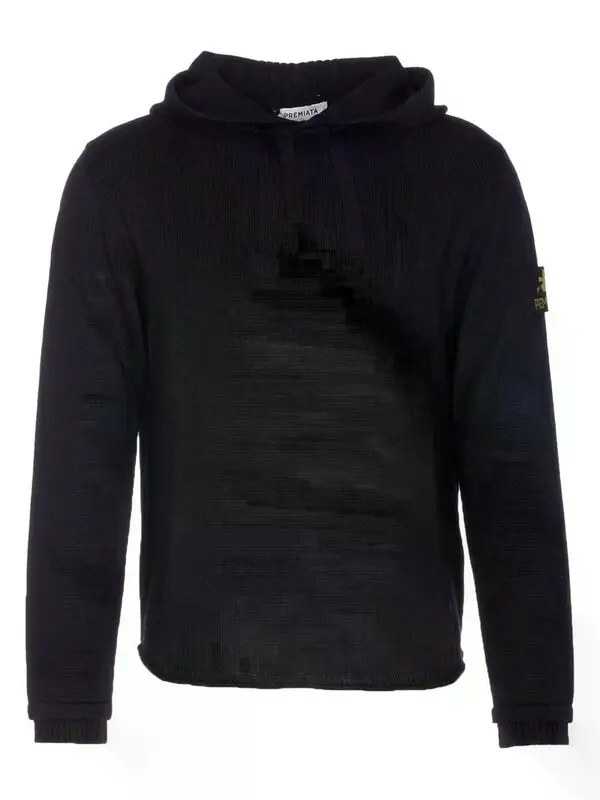 Premiata Logo-patch Hooded Sweater