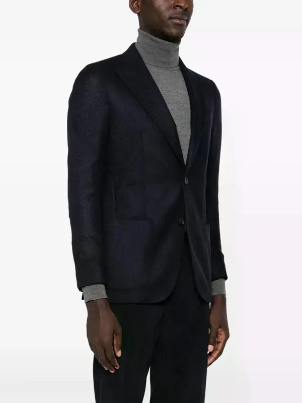 BAGNOLI SARTORIA NAPOLI Single-breasted Virgin Wool Blazer