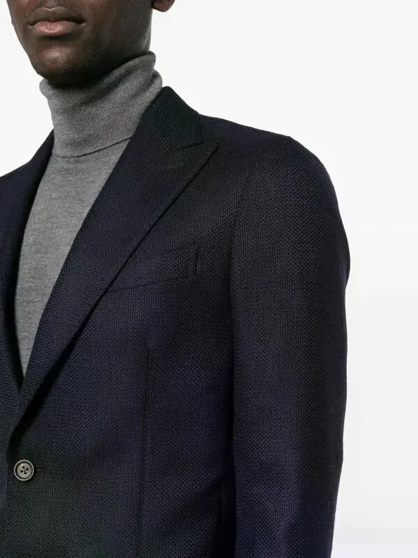 BAGNOLI SARTORIA NAPOLI Single-breasted Virgin Wool Blazer