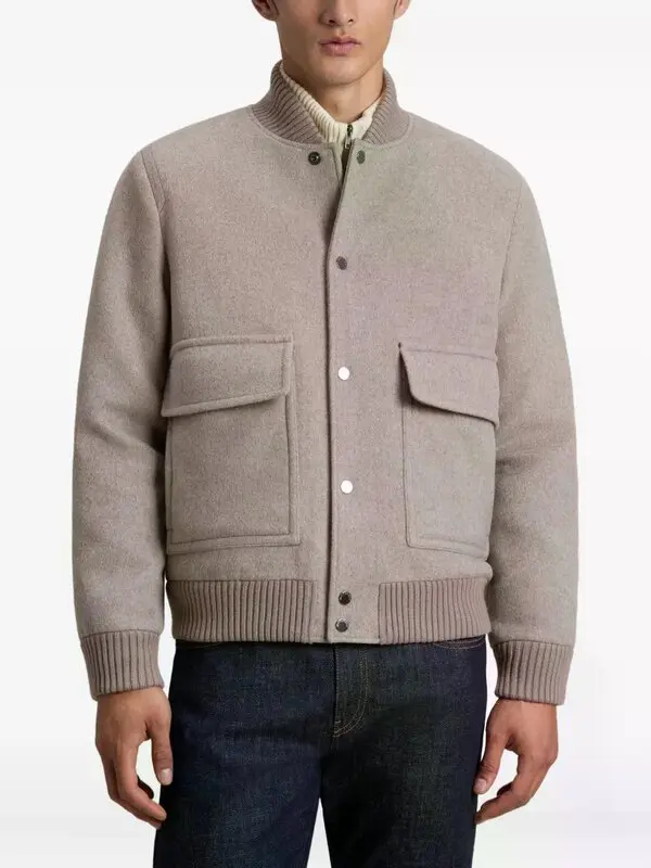 Woolrich Twill-weave Bomber Jacket - Neutrals