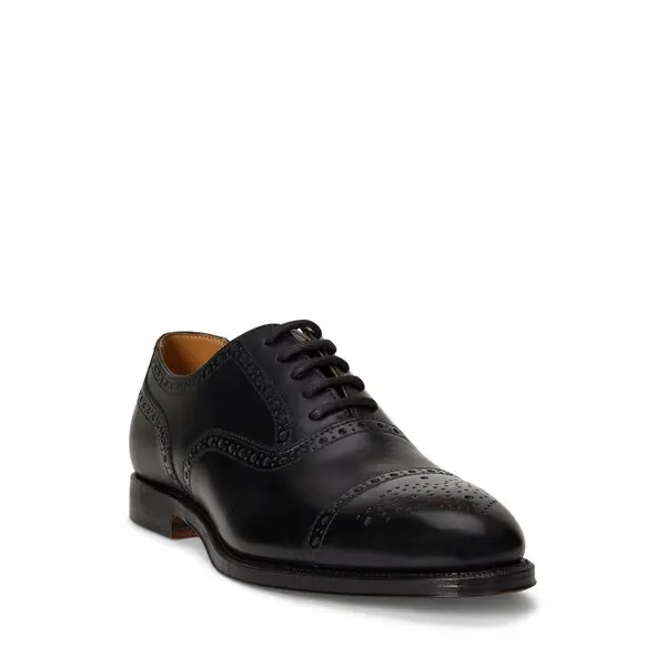 Ralph Lauren Maestra Calfskin Cap-toe Shoe
