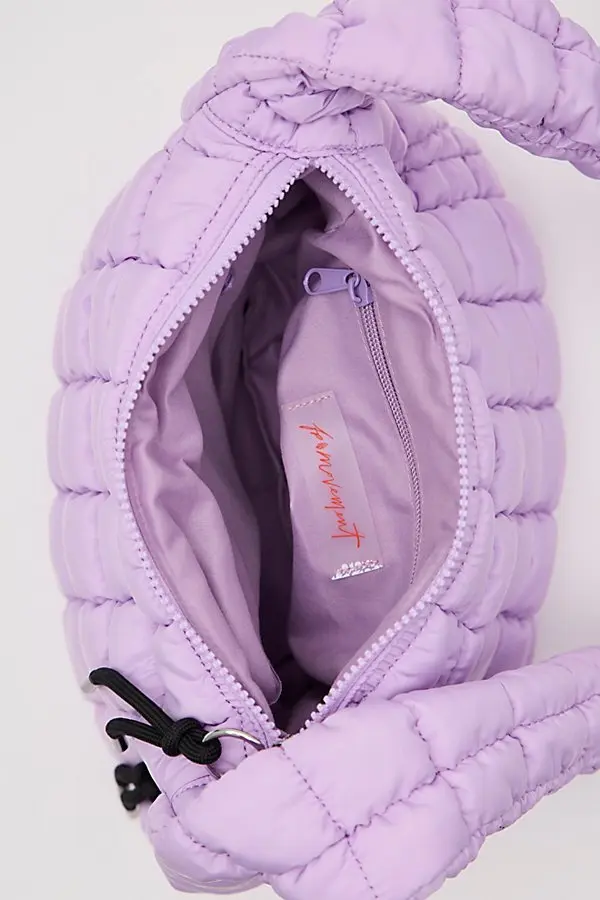 Free People Quilted Carryall Sling Bag - Lilac
