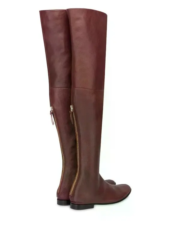 Alberta Ferretti Over-the-knee Leather Boots