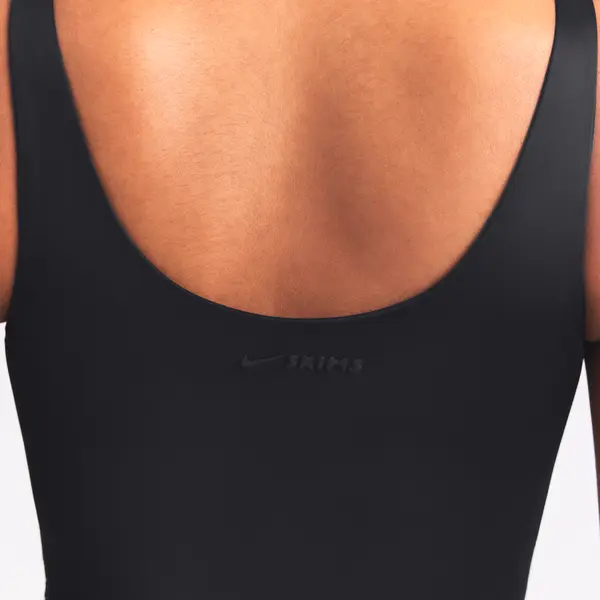 Nike Skims Shine Scoop-neck Bra Top - Black