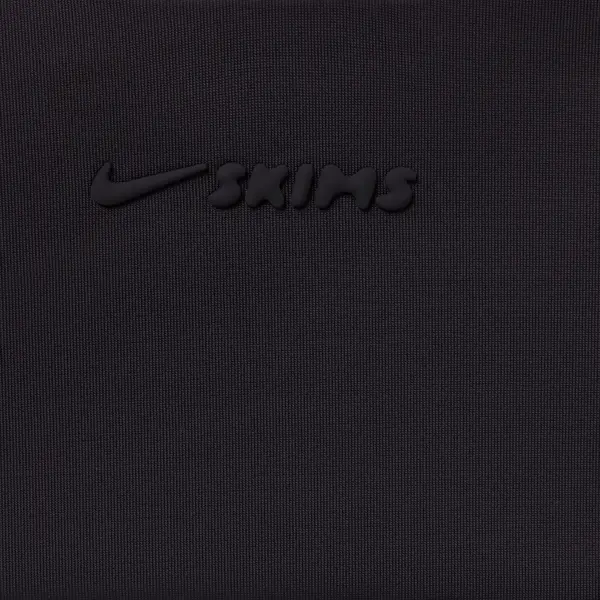 Nike Skims Shine Scoop-neck Bra Top - Black