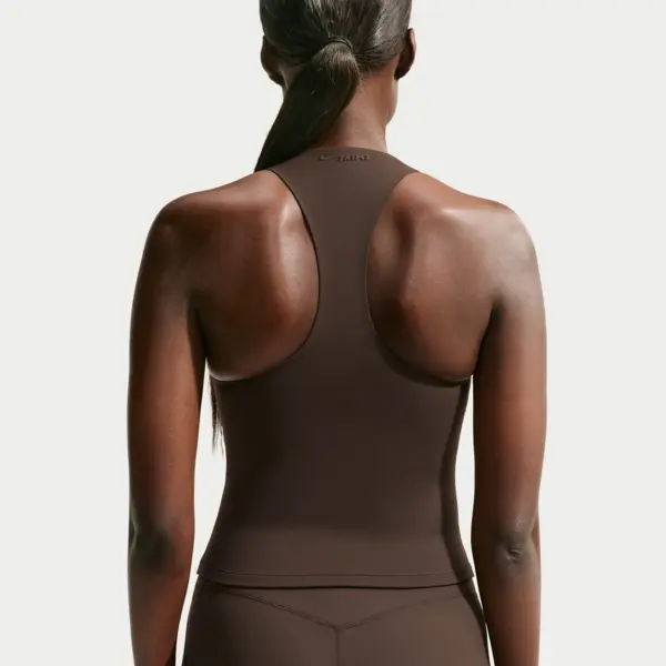 Nike Skims Matte Mock-neck Racerback Tank Top - Brown