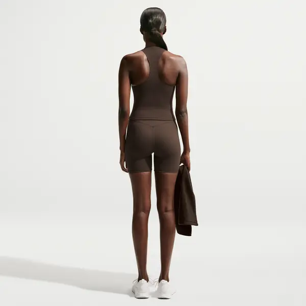 Nike Skims Matte Mock-neck Racerback Tank Top - Brown