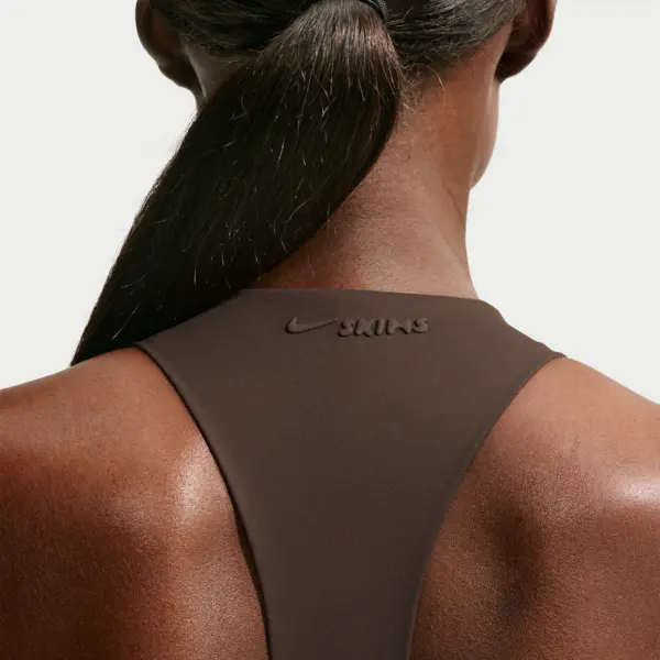 Nike Skims Matte Mock-neck Racerback Tank Top - Brown
