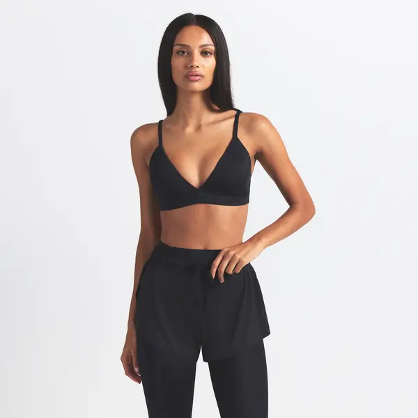 Nike Skims Shine Triangle Bra - Black