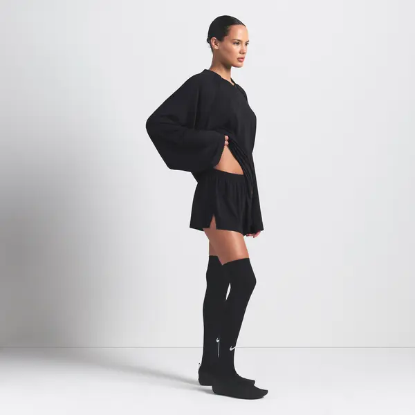 Nike Skims Airy Oversized V-neck Long-sleeve Top