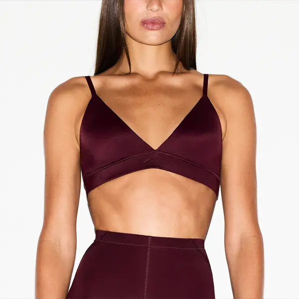 Nike Skims Shine Triangle Bra - Red