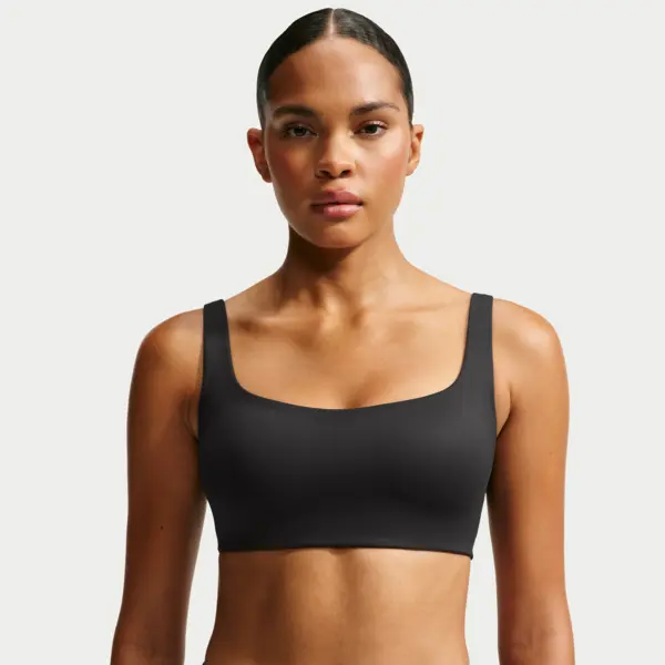 Nike Skims Matte Scoop-neck Bra - Black