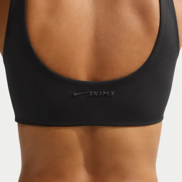 Nike Skims Matte Scoop-neck Bra - Black
