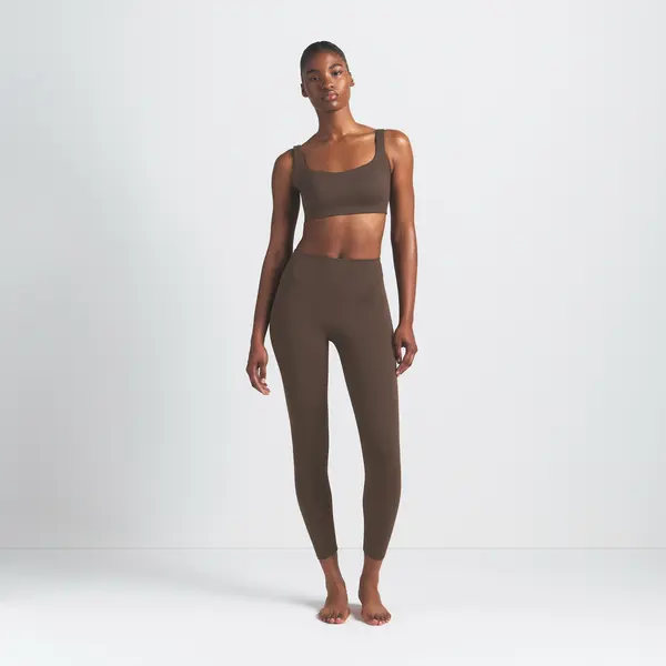 Nike Skims Matte High-waisted V-line 26" Leggings - Brown
