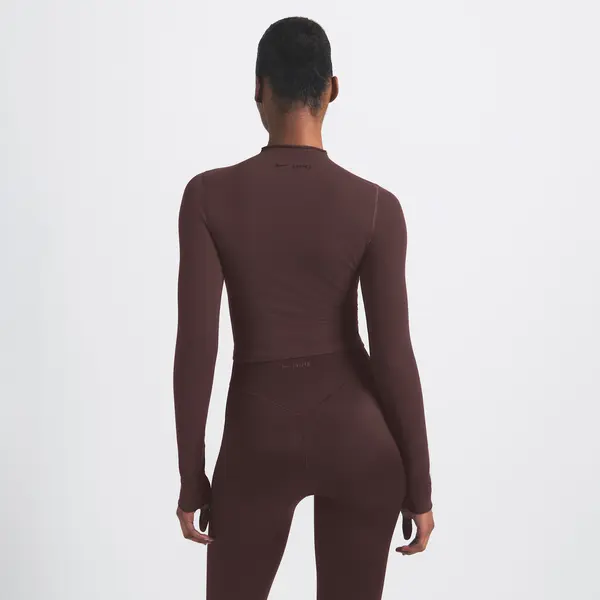 Nike Skims Vintage Seamless Mock-neck Crop Top