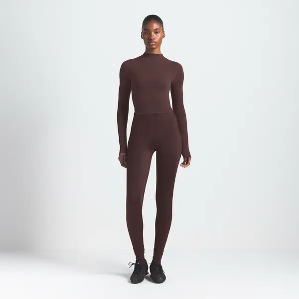 Nike Skims Vintage Seamless Mock-neck Crop Top