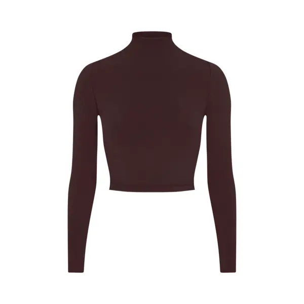 Nike Skims Vintage Seamless Mock-neck Crop Top