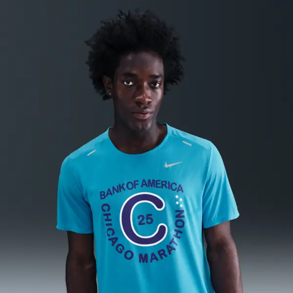 Nike Rise 365 Dri-fit Running Top - Blue