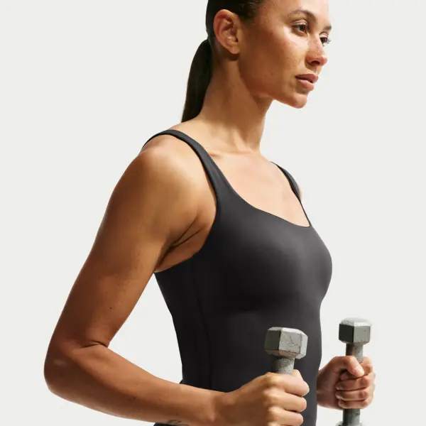 Nike Matte Square-neck Tank Top - Black
