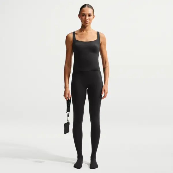 Nike Matte Square-neck Tank Top - Black