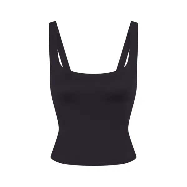 Nike Matte Square-neck Tank Top - Black