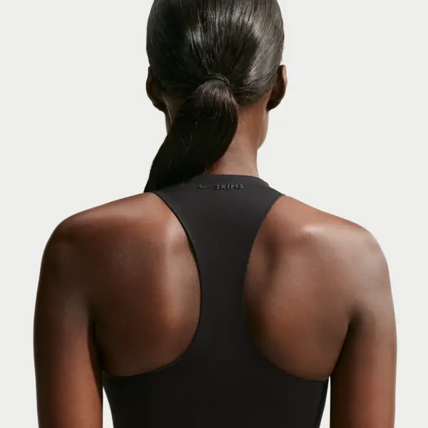 Nike Skims Matte Mock-neck Racerback Tank Top - Black
