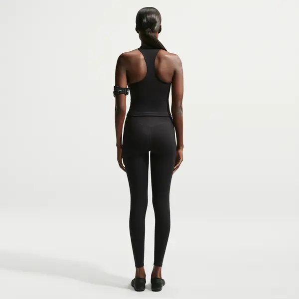 Nike Skims Matte Mock-neck Racerback Tank Top - Black