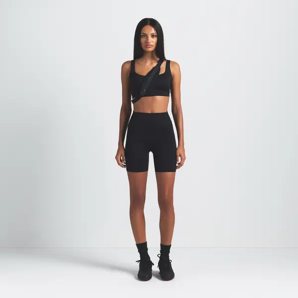Nike Skims Matte High-waisted 5" Biker Shorts - Black