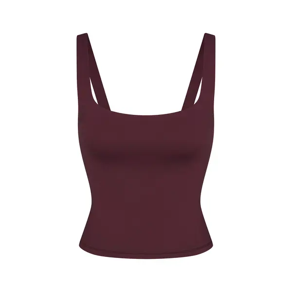 Nike Skims Matte Square-neck Tank Top - Red