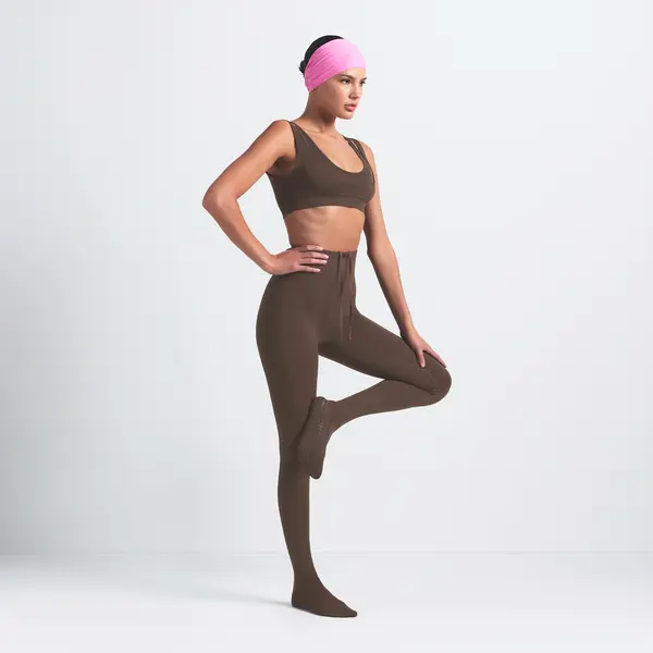 Nike Skims Matte High-waisted Footsie Grip Leggings