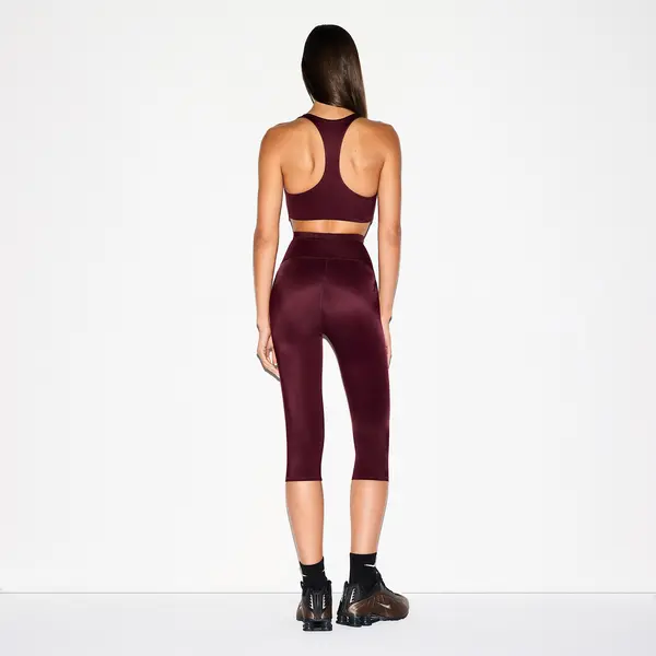 Nike Skims Shine Racerback Bra - Red