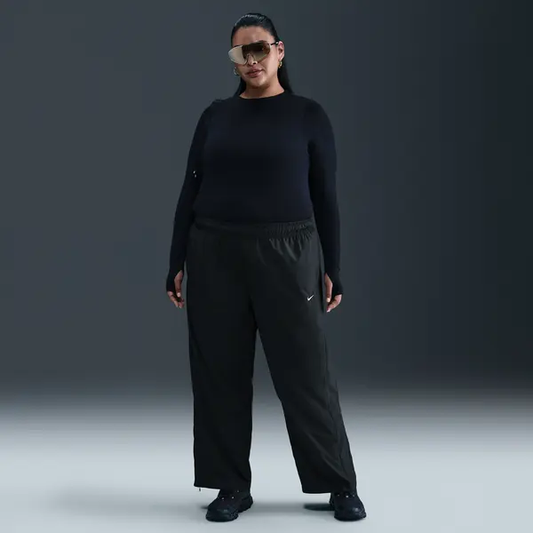 Nike Classic Mid-rise Open-hem Pants - Black