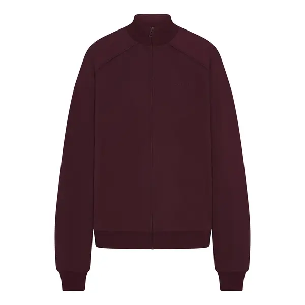 Nike Skims Matte Tricot Oversized Full-zip Track Jacket