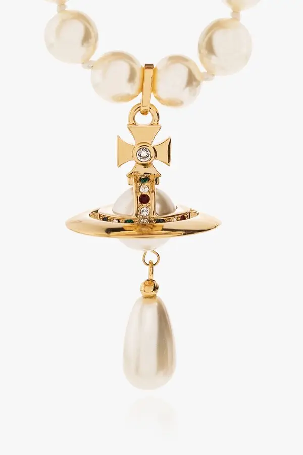 VIVIENNE WESTWOOD Choker With Logo Charm