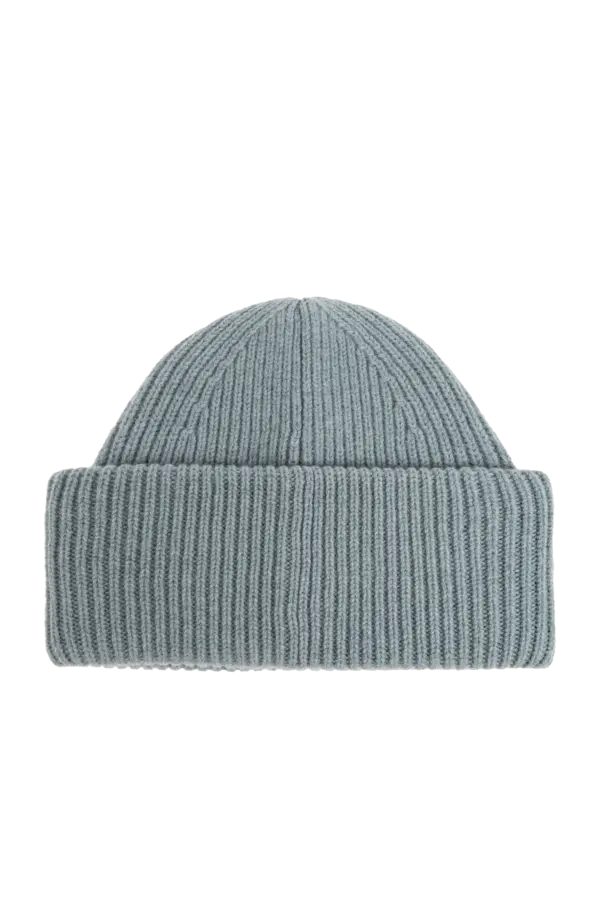Acne Studios Wool Beanie With Logo - Blue