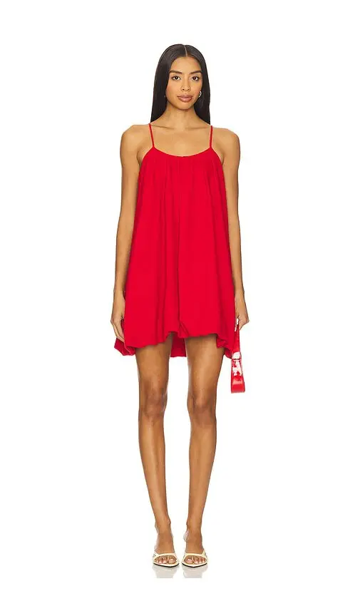 SIMONMILLER Cleo Crepe Mini Dress - Red