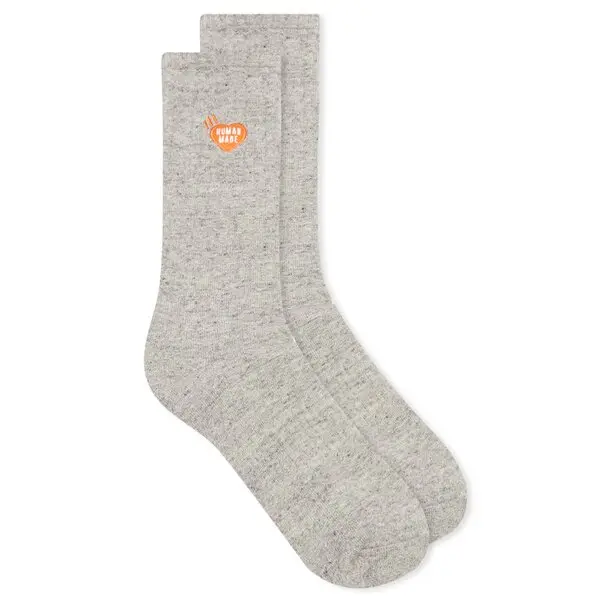 HUMAN MADE Pile Heart Socks - Gray