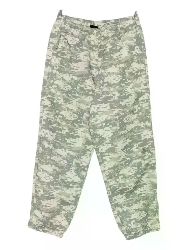 StÜssy Elasticated-waistband Camouflage Pants