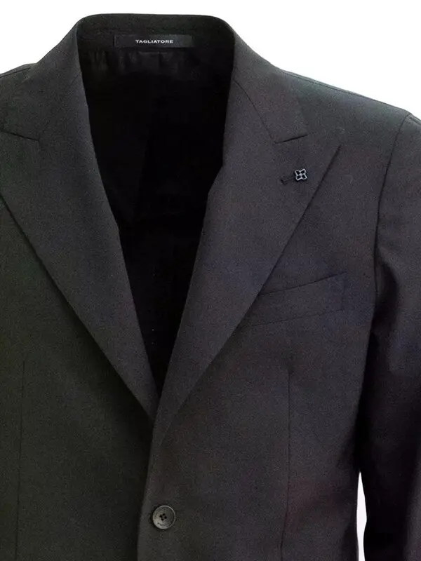 Tagliatore Button Single-breasted Jacket - Black